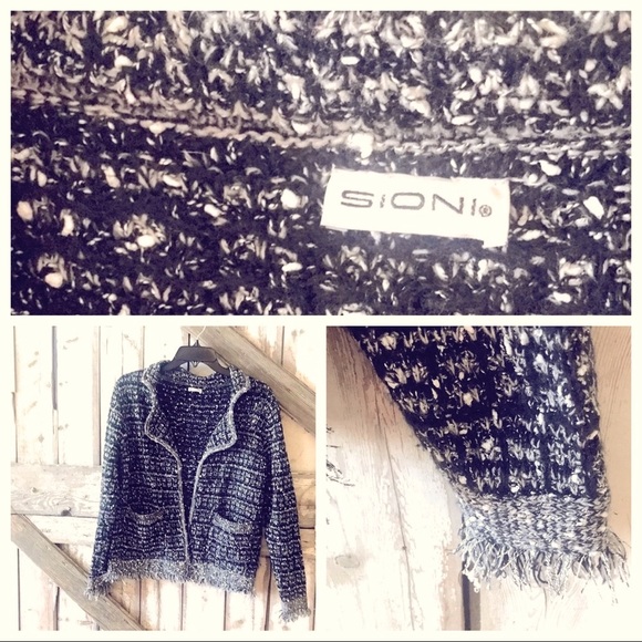 Sioni | Jackets & Coats | Fun Black And White Print Jacket | Poshmark